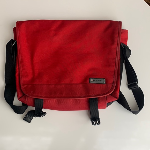 Victorinox | Bags | Red Messenger Bag | Poshmark
